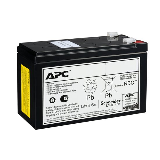 APC (APCRBCV204) REPLACEMENT BATTERY CARTRIDGE, VRLA, 9AH, 48V DC, 2Y ...