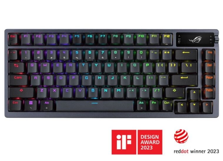 ASUS ROG AZOTH / NXSM / PBT Gaming Keyboard, OLED Display, Storm Switch ...
