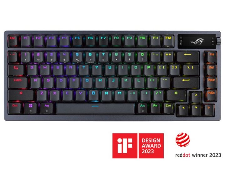 ASUS ROG AZOTH / NXSW / PBT (Snow Switch) Gaming Keyboard, OLED Display ...