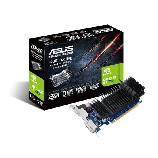 ASUS GT730-SL-2GD5-BRK - Graphics card - GF GT 730 - 2 GB GDDR5 - PCIe ...
