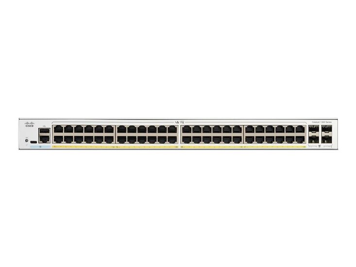 CISCO (C1300-48P-4G) CATALYST 1300 48-PORT GE, POE, 4X1G SFP | LWT