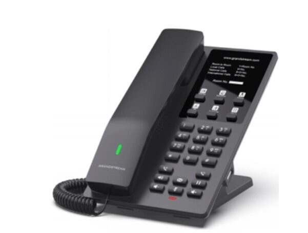 Grandstream GHP621 Desktop Hotel Voice IP Phone, Black, PoE, Wired ...