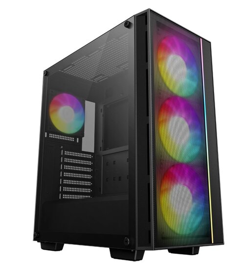 DeepCool MATREXX 55 MESH V4 Full Tempered Glass Side Panel ATX Case ...