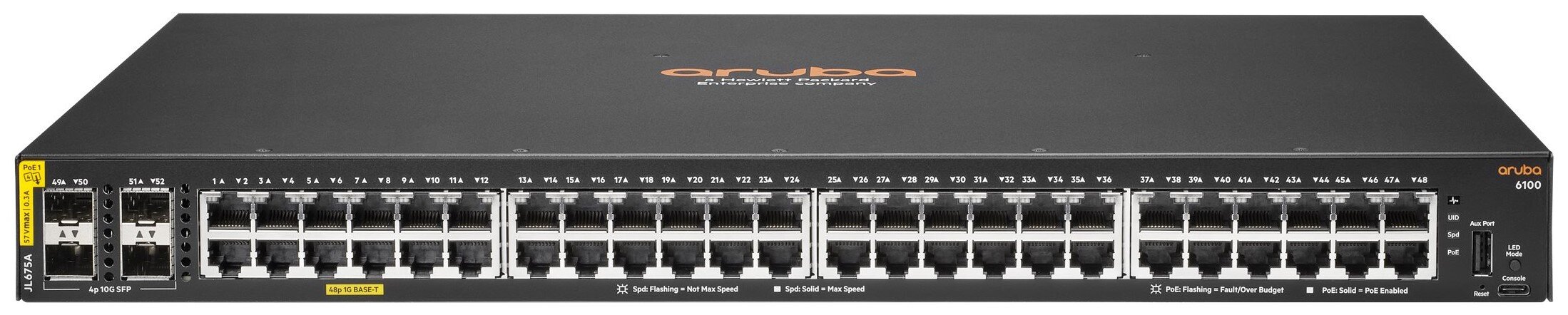 HPE Aruba 6100 48G PoE+ 4SFP+ Switch | LWT
