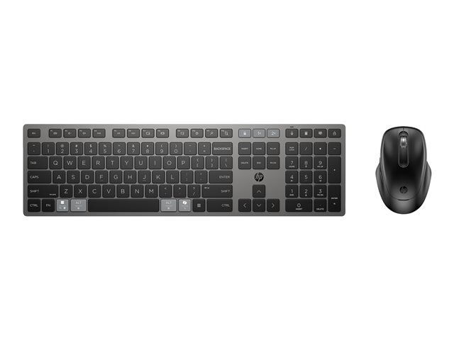 HP 720 - Keyboard and mouse set - multi-device, rechargeable, powered ...