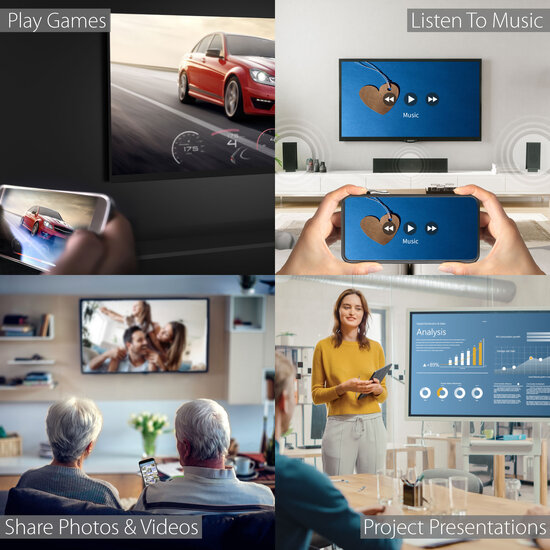 J5create JVAW56 ScreenCast Adapter - connect wirelessly to TV using a ...