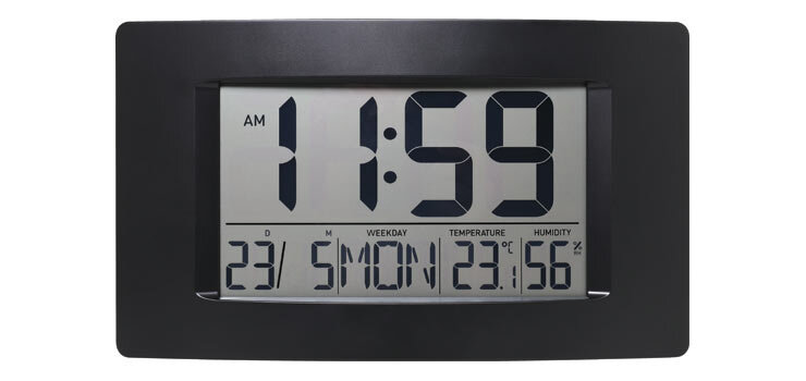 ARC - Jumbo Digital Wall Clock With Calendar & Thermometer | LWT