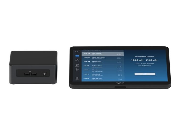 Logitech BASE Zoom Room (no AV) with Tap + Intel NUC - Video ...