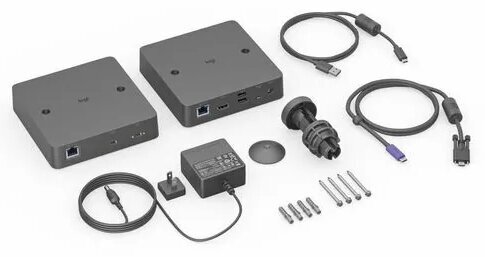 Logitech Extend Single Cable BYOD Solution kit, RX / TX Box, USB-C ...