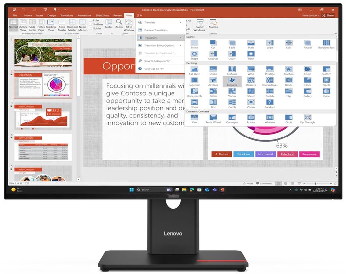 Lenovo ThinkVision T27-40 FHD 27" FHD IPS Monitor - Tilt, Swivel, Pivot ...