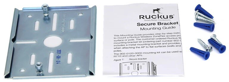 Ruckus Secure Mounting Bracket for ZoneFlex R-Series - Mounts to hard ...