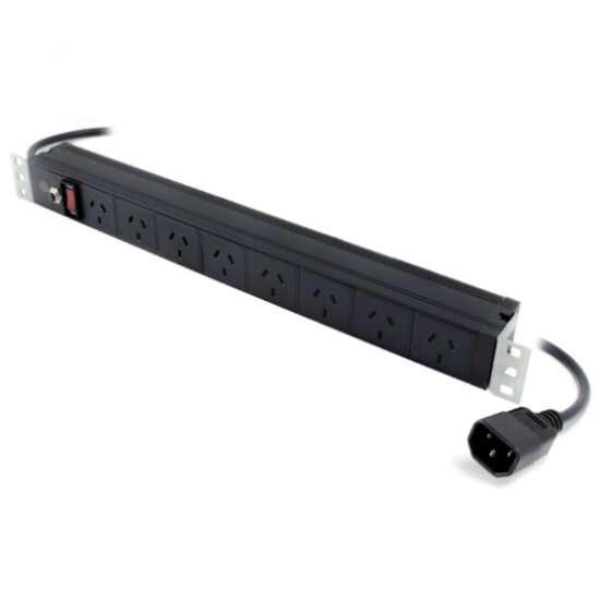 Serveredge Basic Horizontal 8 Port PDU, (8) 3 Pin AUS GPO Out, (1) IEC ...