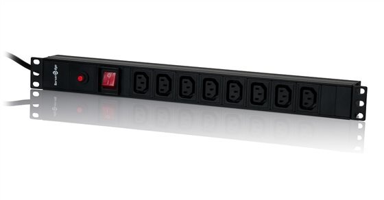 Serveredge Basic 8 Port IEC PDU (8) IEC C13 Output & (1) Aus 3 Pin Plug ...
