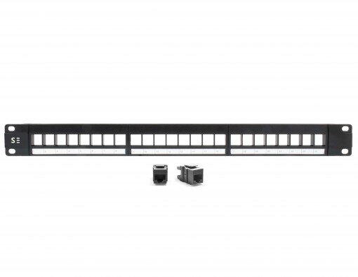 Serveredge 24 Port Cat6A Patch Panel -1RU UTP | LWT