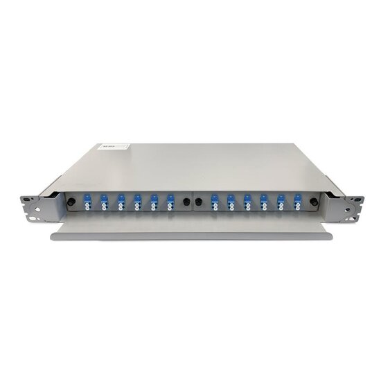 Serveredge LC OM4 24 Port 1RU Fibre Sliding Patch Panel With Splice ...