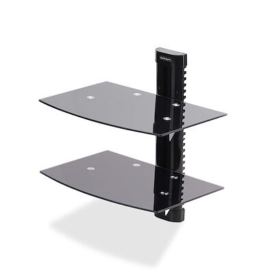 StarTech.com Dual Floating Wall-Mounted AV Shelves | LWT