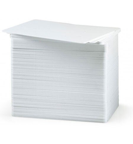 Zebra Premier PVC Card - Plastic ID Cards, Zebra, White PVC Cards, 15 ...